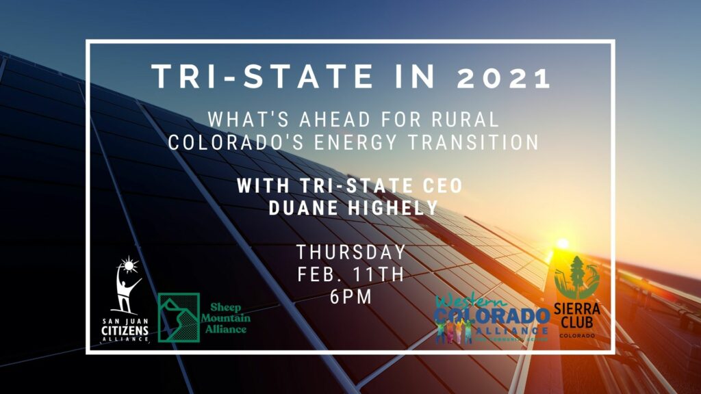 Tri-State in 2021: What's Ahead for Rural Colorado's Energy Transition ...